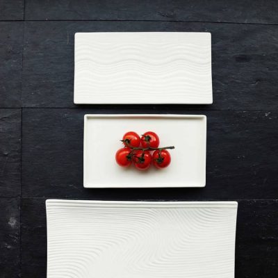 Rectangular Textured Plate - Cerabon