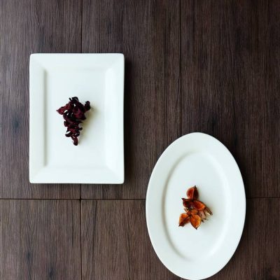 Rectangular Plate With Rim - Cerabon